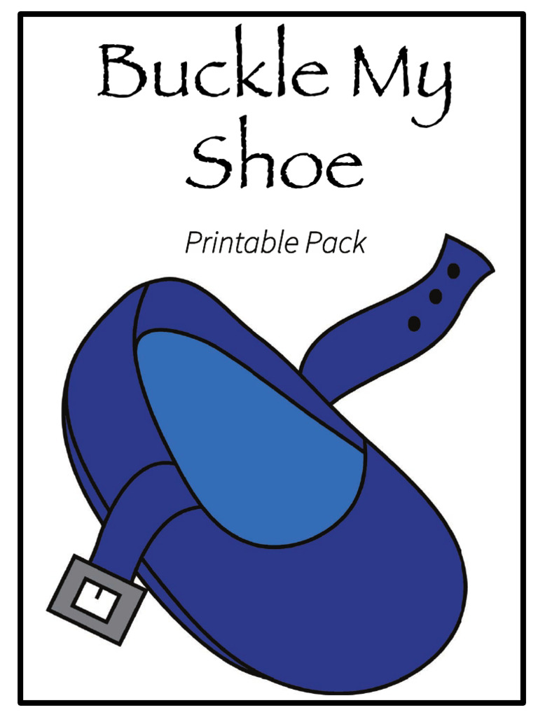 Buckle My Shoe Printable Activities Pack | PDF