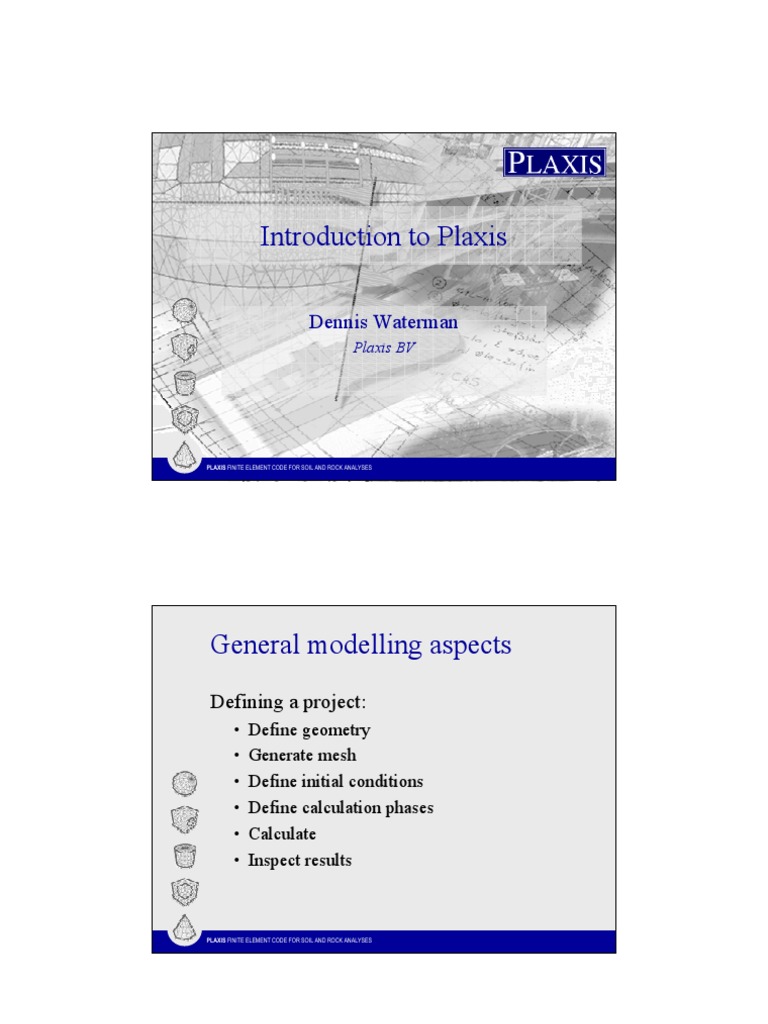 Introduction to Plaxis Finite Element Code | PDF | Finite Element ...