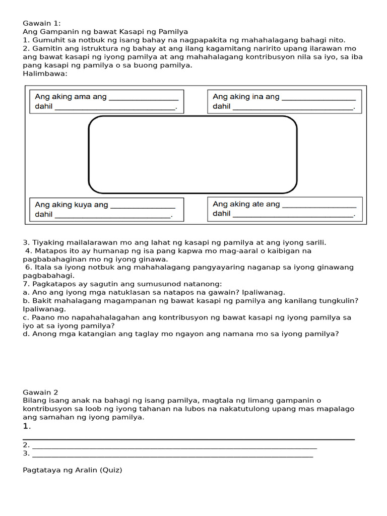EsP 8 Q1 Modyul 1 Activity | PDF