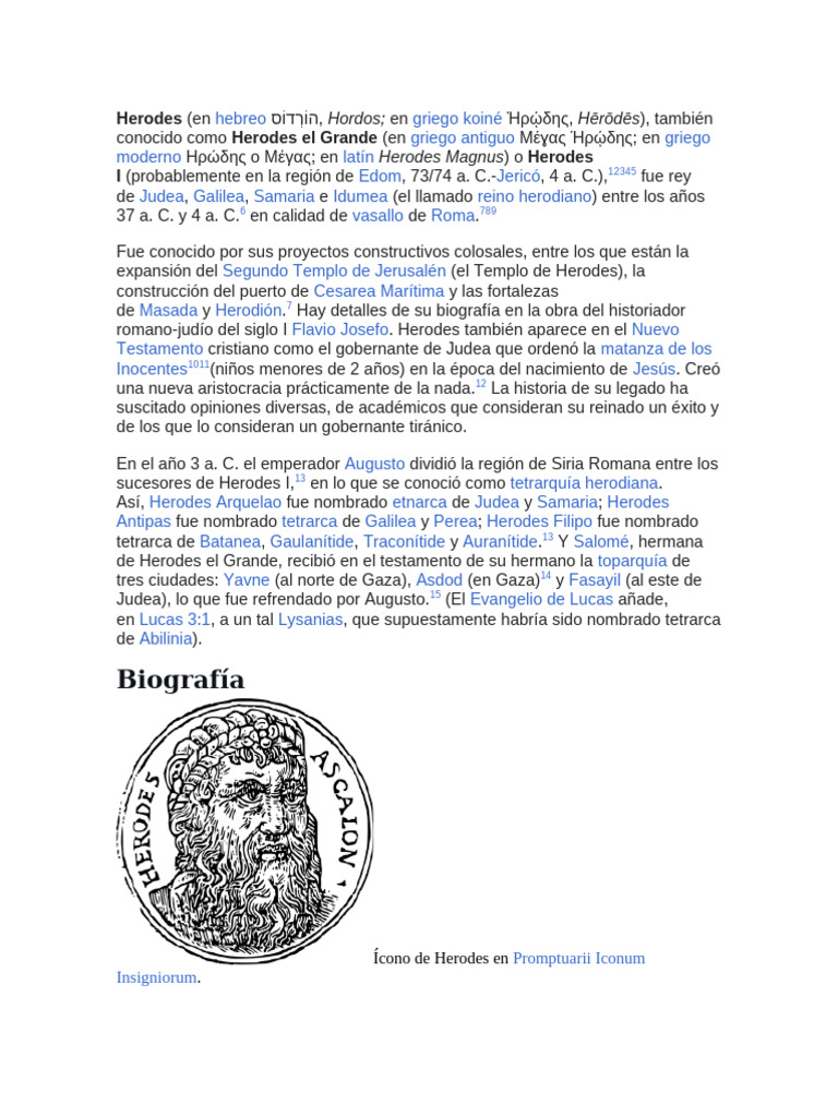 Herodes | PDF | Herodes el grande | Dinastía asmonea