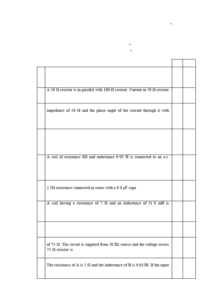 Circuit Analysis Problems From VK Mehta | PDF | Inductor | Inductance