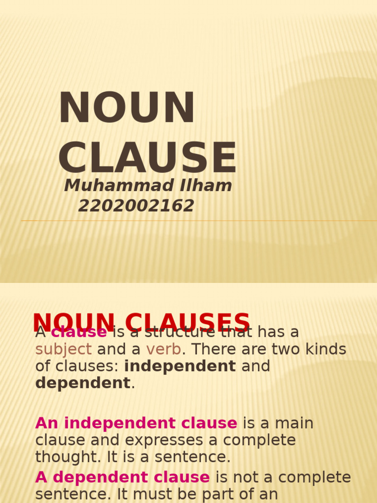 Understanding Noun Clauses Explained | PDF | Clause | Subject (Grammar)