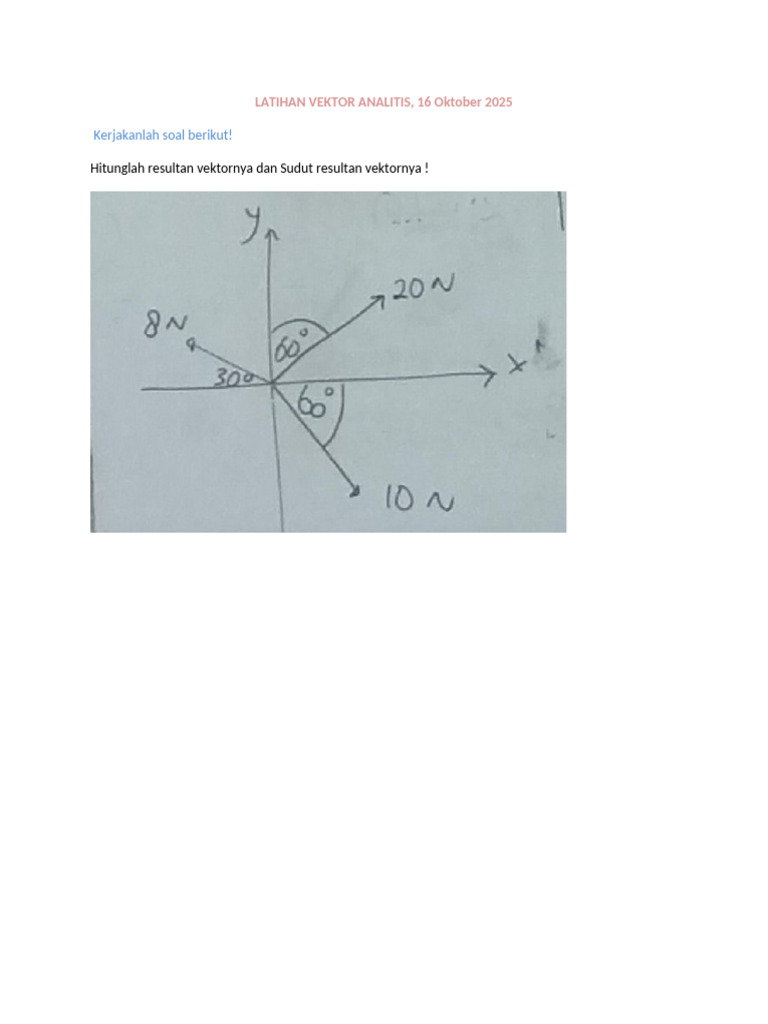 Latihan Vektor Analitis 16-10-25 | PDF