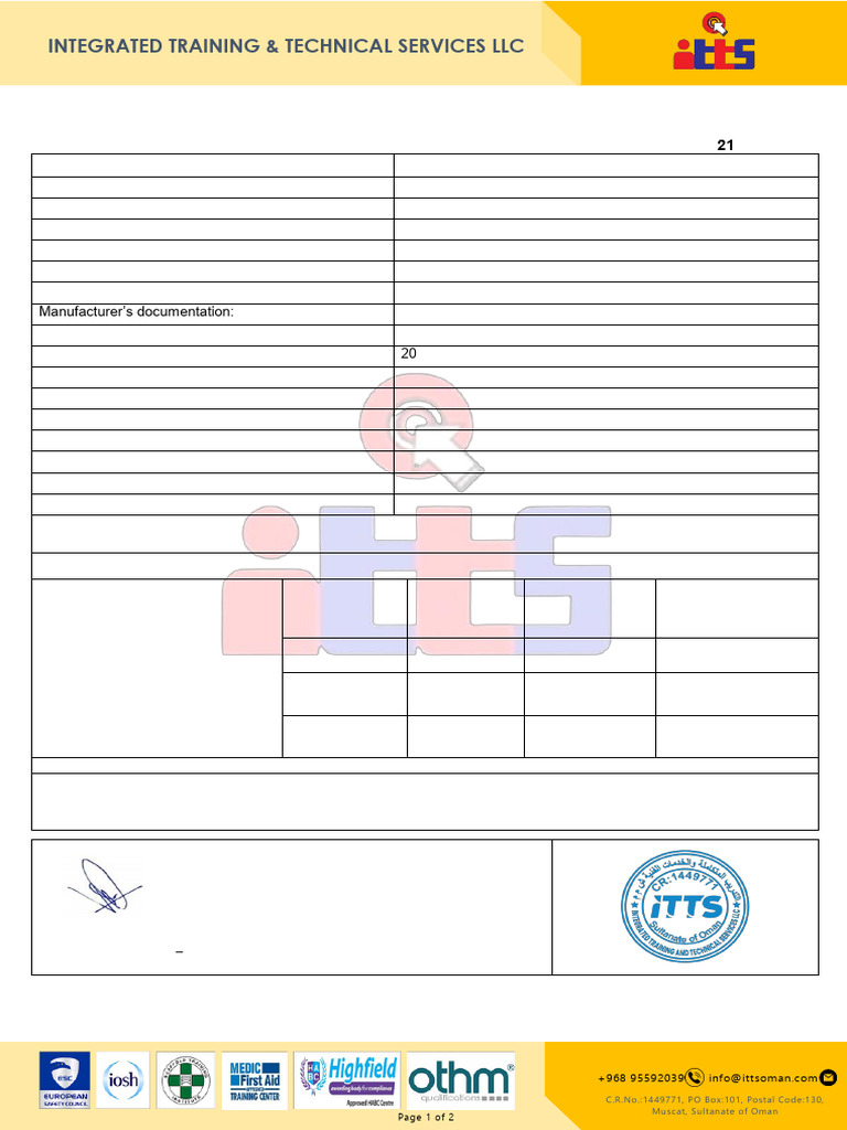 Lorry Loader Thorough Examination Certificate | PDF | Crane (Machine ...