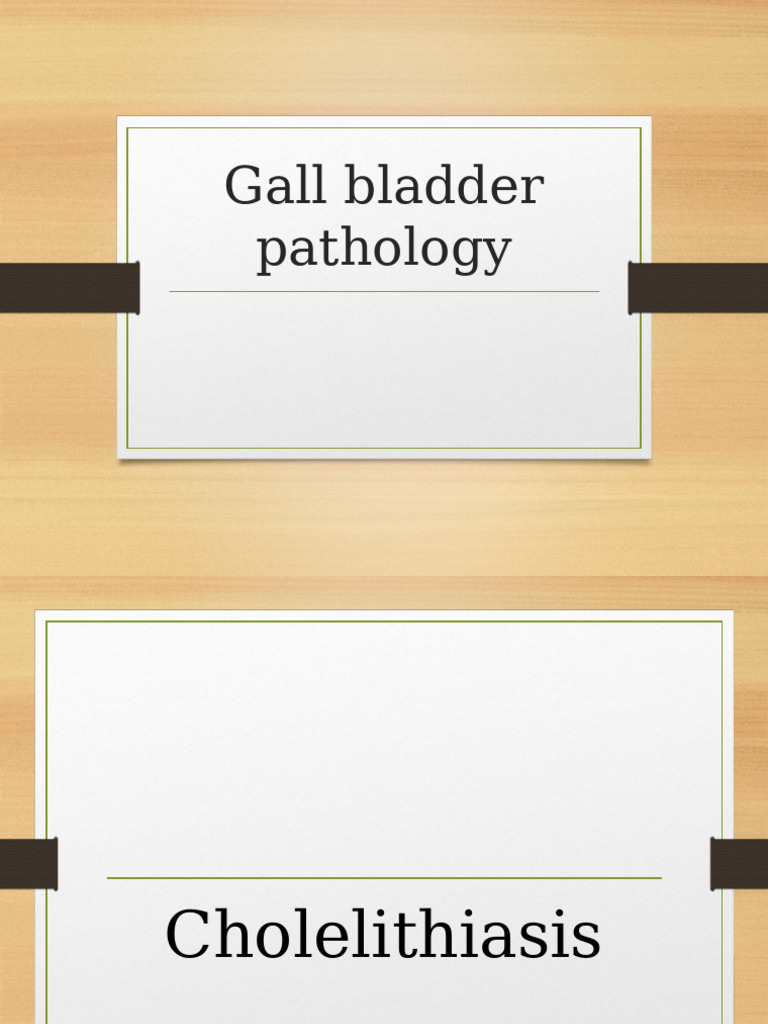 Gallbladder Pathology: Cholelithiasis & Tumors | PDF | Gallbladder ...