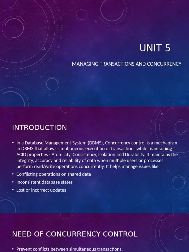 Managing Transactions and Concurrency | PDF | Database Transaction | Databases
