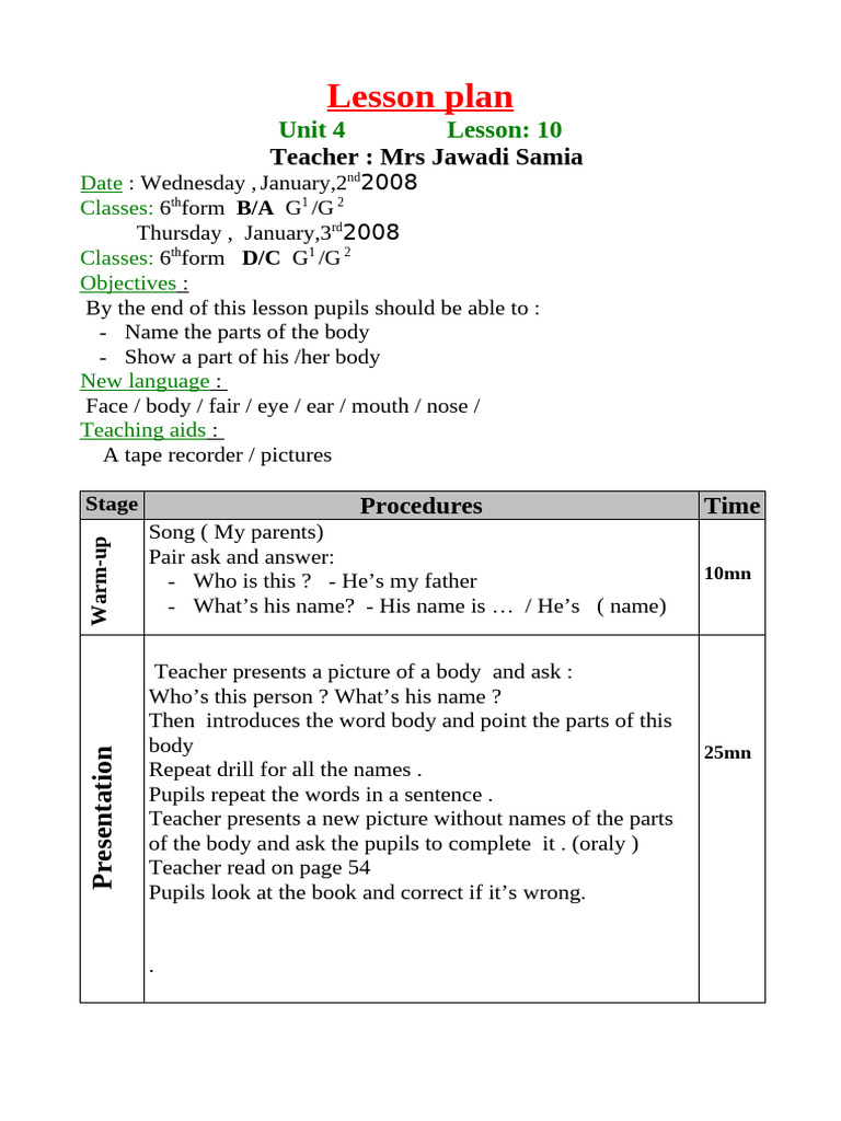 Unit 4 Lesson 10 | PDF