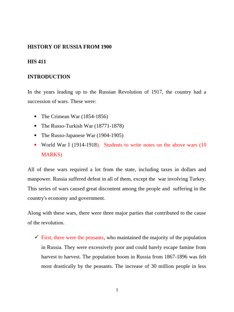 Overview of the 1917 Russian Revolution | PDF | Vladimir Lenin | Nikita ...