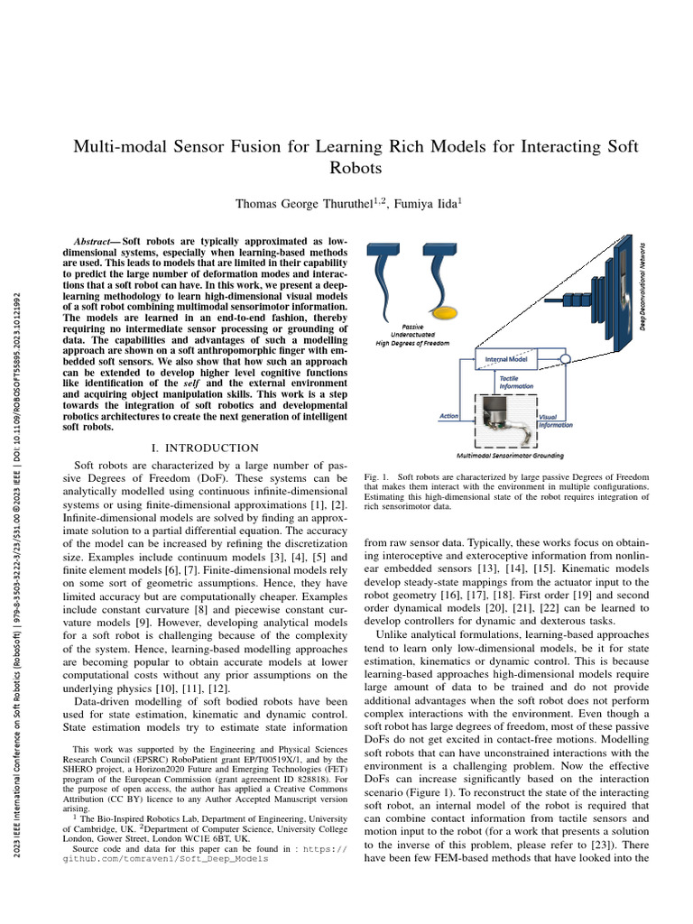 Multi-Modal Sensor Fusion For Learning Rich Models For Interacting Soft ...