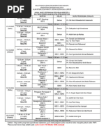 Jadual Ujian Segak Berpusat Kali Pertama 2026 Update | PDF