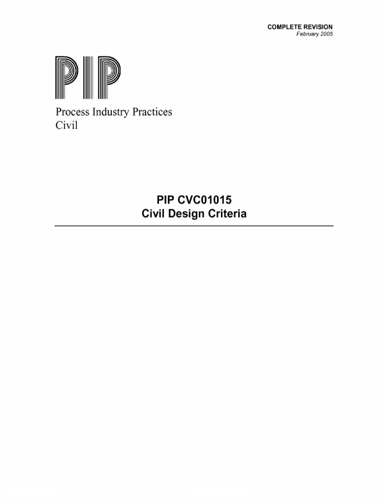 Civil Design Criteria for Process Facilities | PDF | Resource ...