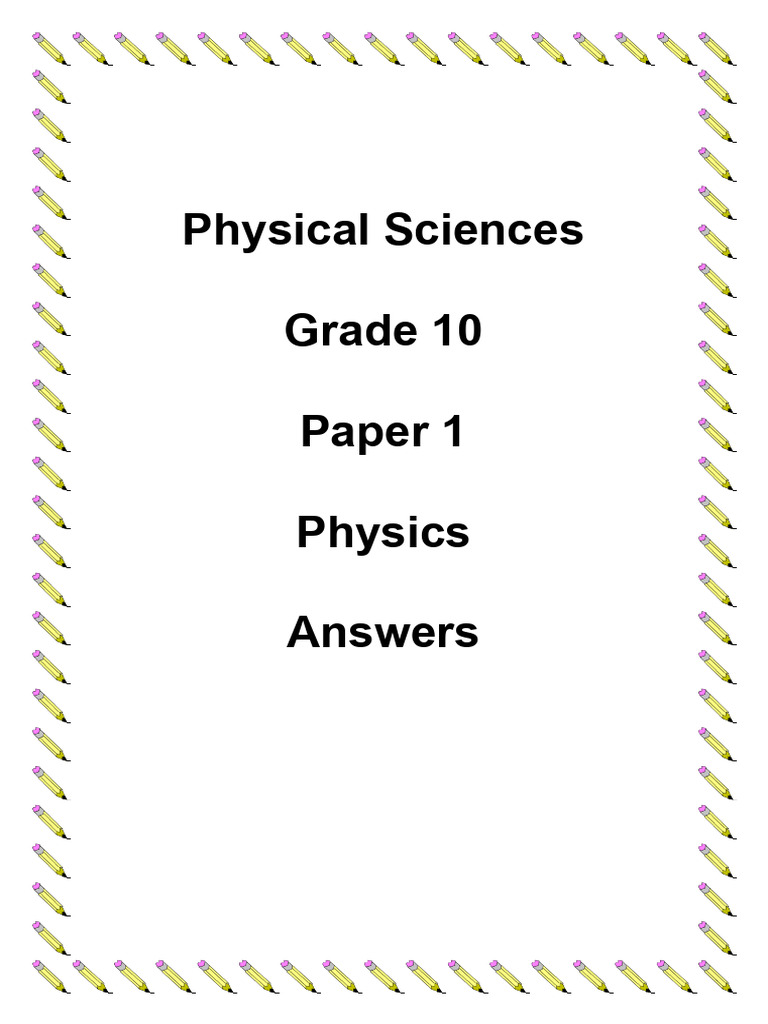 Grade 10 Physics Notes Answers | PDF | Waves | Sound