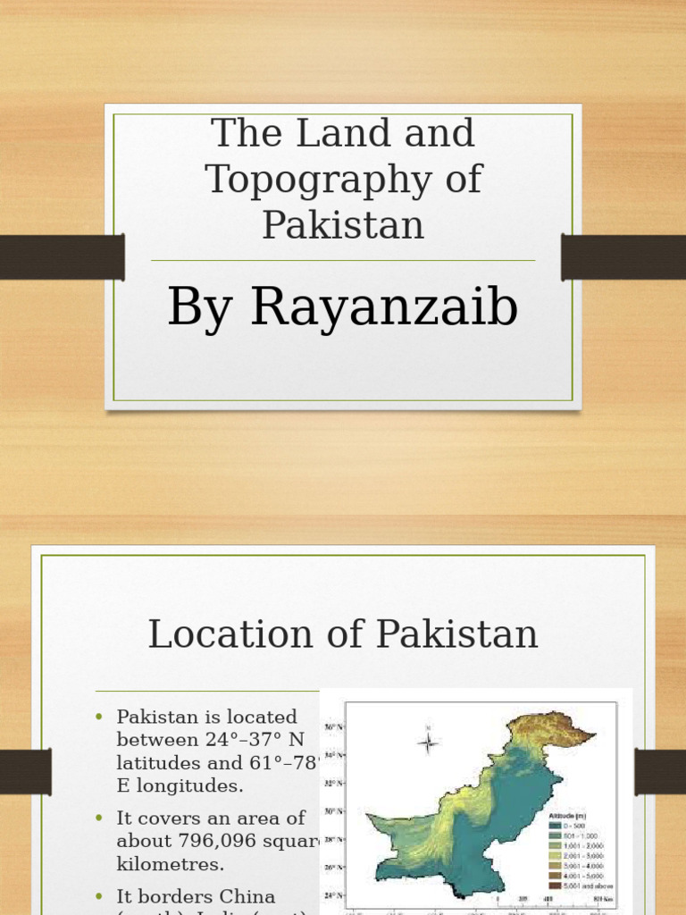 The Land and Topography of Pakistan Rayan (1) 2 | PDF