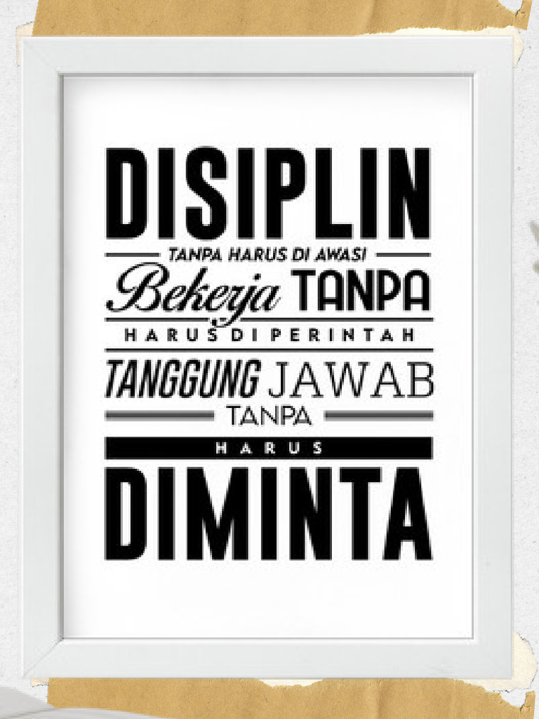 Disiplin Tanpa Diawasi | PDF