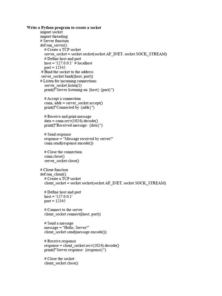 CS-30 Programming in Python Program Excercieses With Code | PDF | Networking | Internet & Web