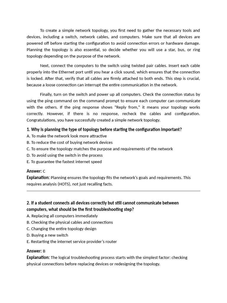 SOAL ENGLISH TKA LINA | PDF | Debits And Credits | Computer Network