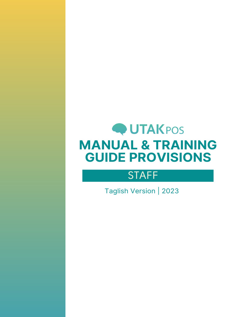 Staff's Manual Taglish - UTAK | PDF