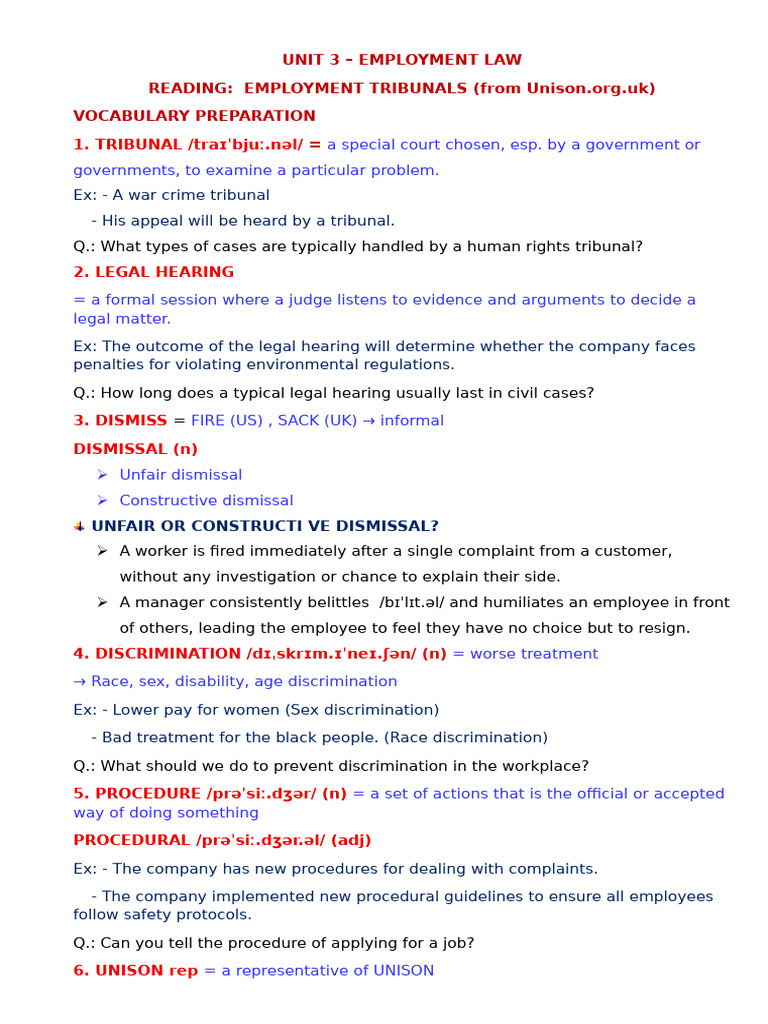 Understanding Employment Law Basics | PDF | Labour Law | Justice