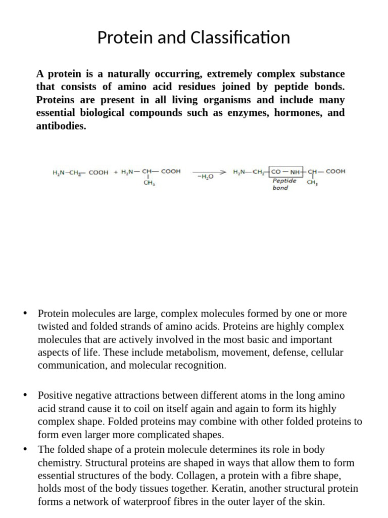 Protein and Classification | PDF | Dna | Rna
