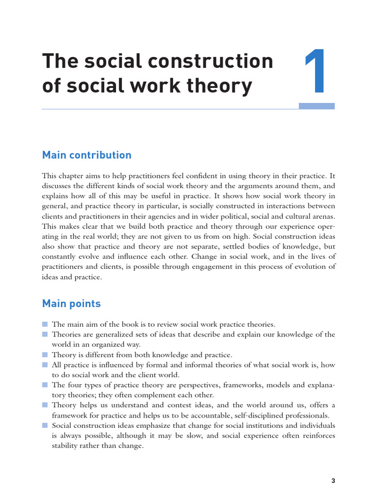 Modern Social Work Theory Red Globe Press (2016) Pages 26 58,61 115,118 ...