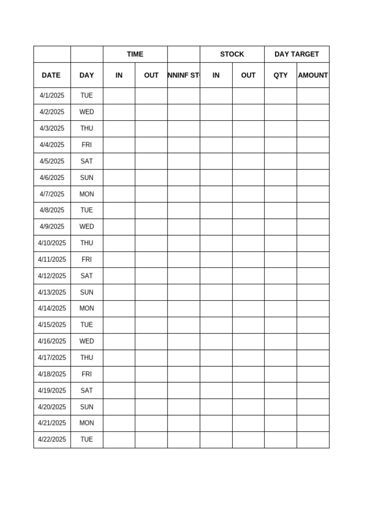 Target Sheet | PDF
