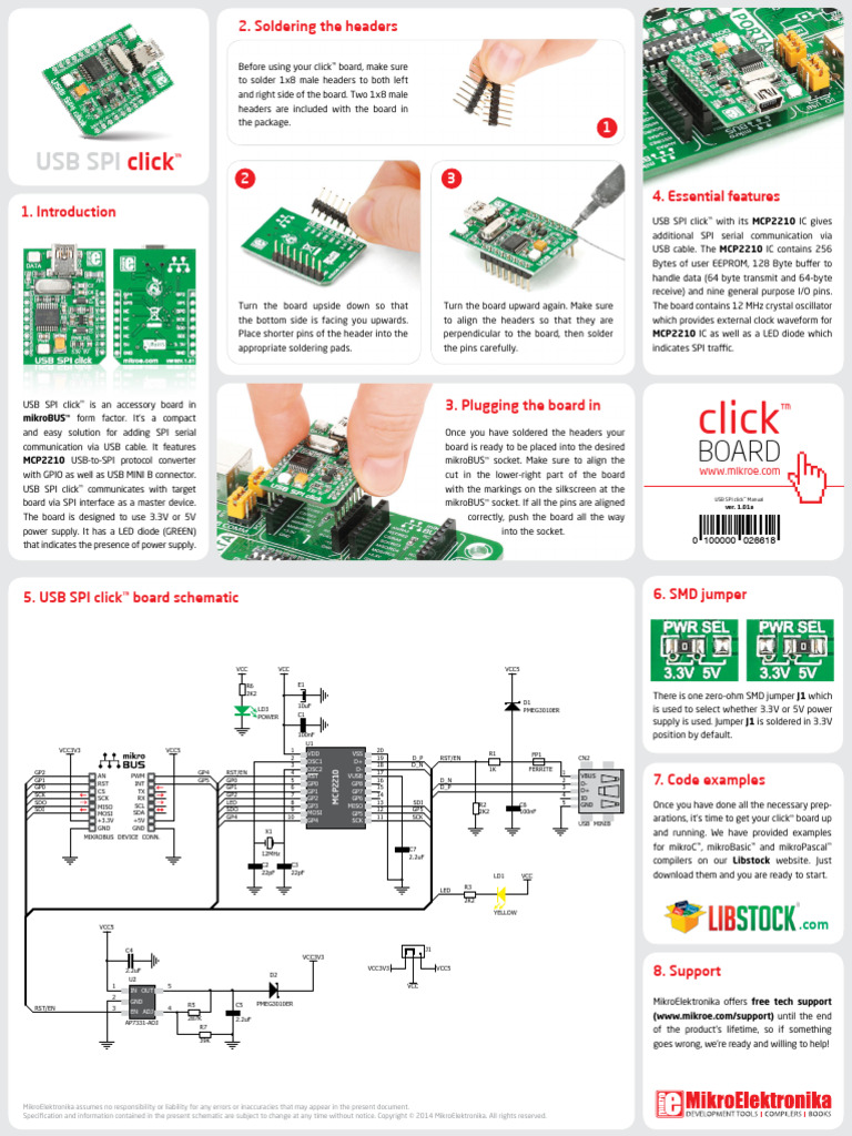 USB SPI Click™ Setup Guide | PDF | Usb | Physical Layer Protocols