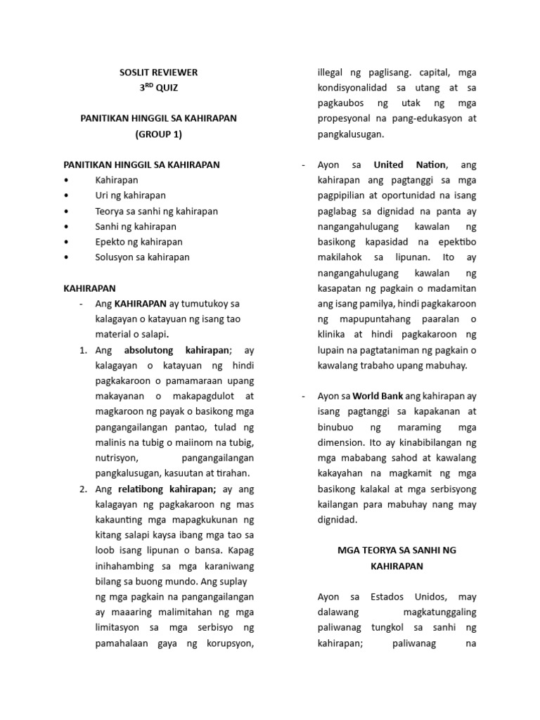 SOSLIT-QUIZ-3-REVIEWER (1) | PDF