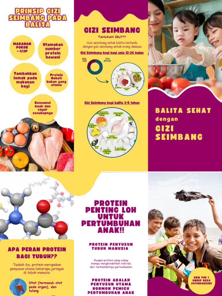 Leaflet Edukasi Kebutuhan Protein Bayi | PDF