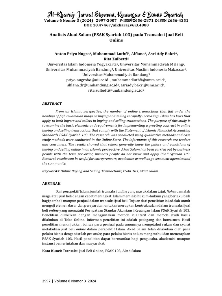 Nugroho Luthfi Alfiana Bakri Zulbetti - Transaksi Jual Beli Online PSAK ...