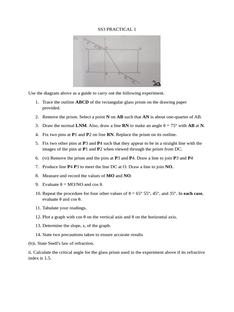 Ss3 Practical 1 | PDF