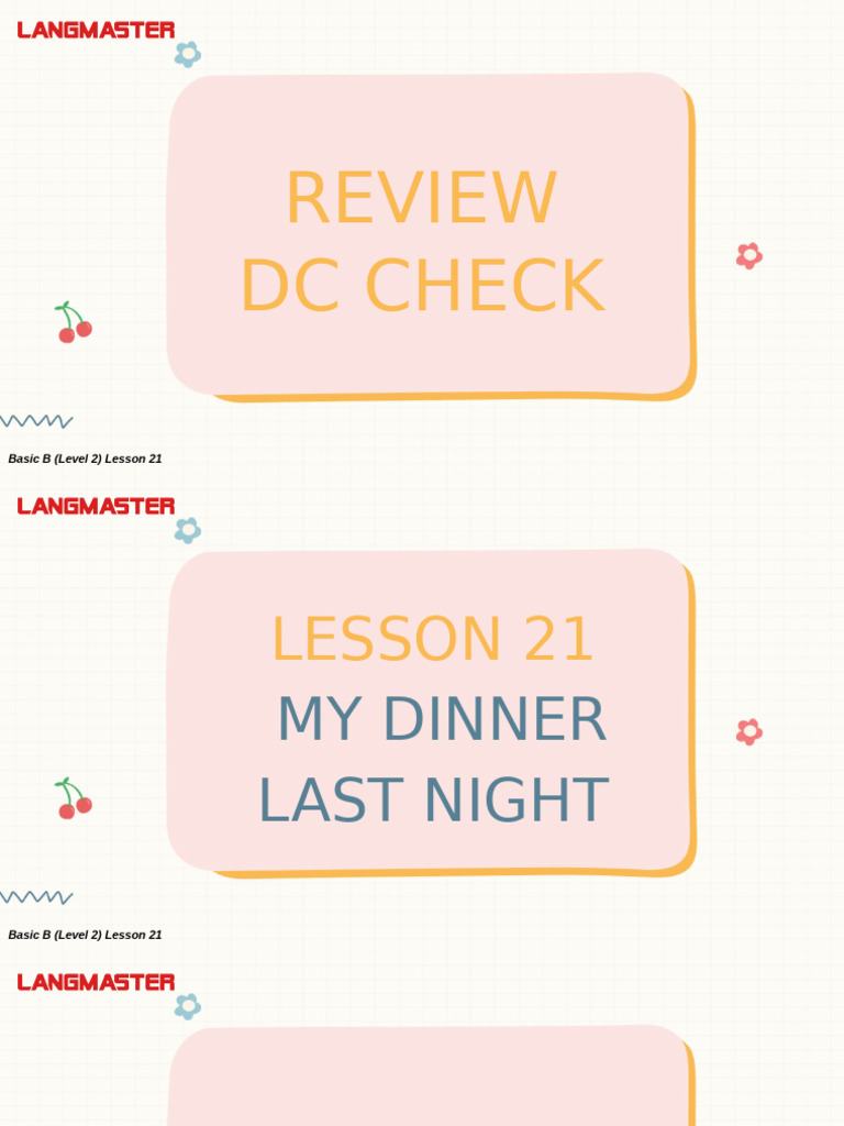 (LMC) Level 2 - Lesson 21 | PDF | Noun | Plural