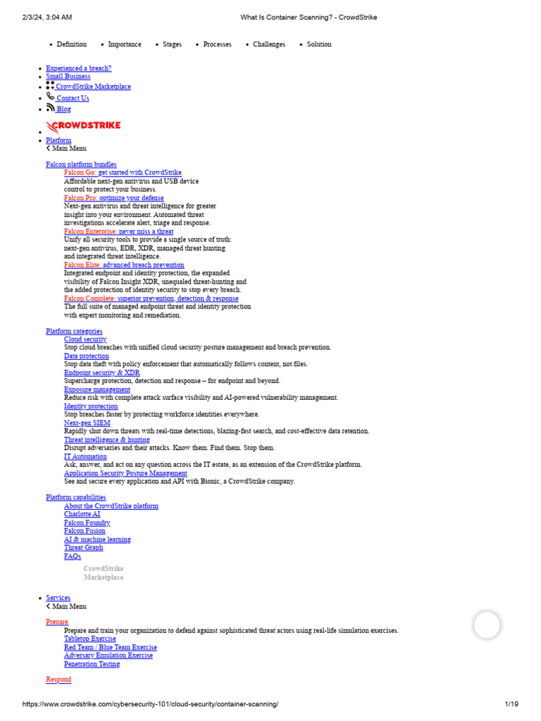 What Is Container Scanning - CrowdStrike | PDF | Security | Computer ...