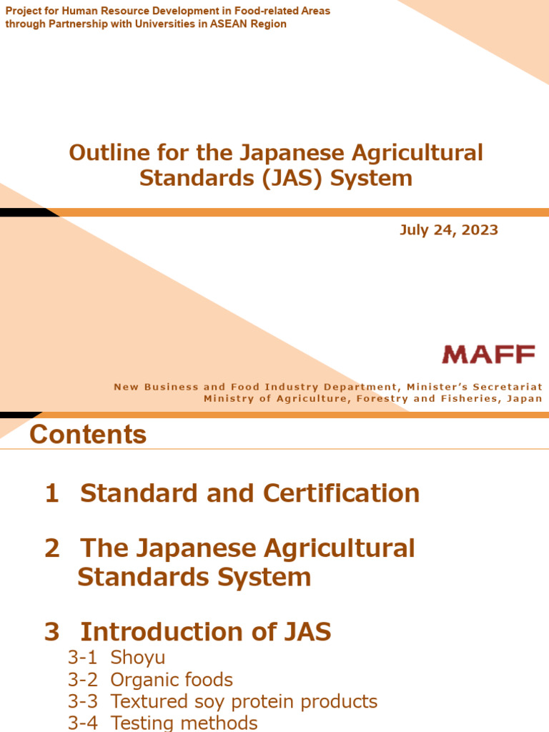 24JUL23 MAFF Ms. Hashimoto | PDF | Soy Sauce | Soybean