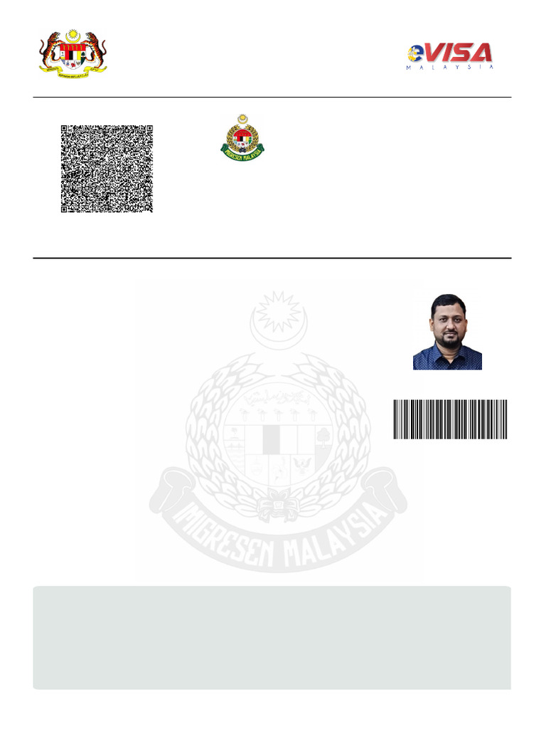 Evisa Note Oo023 Mrmzs210 | PDF | Travel Visa | Passport