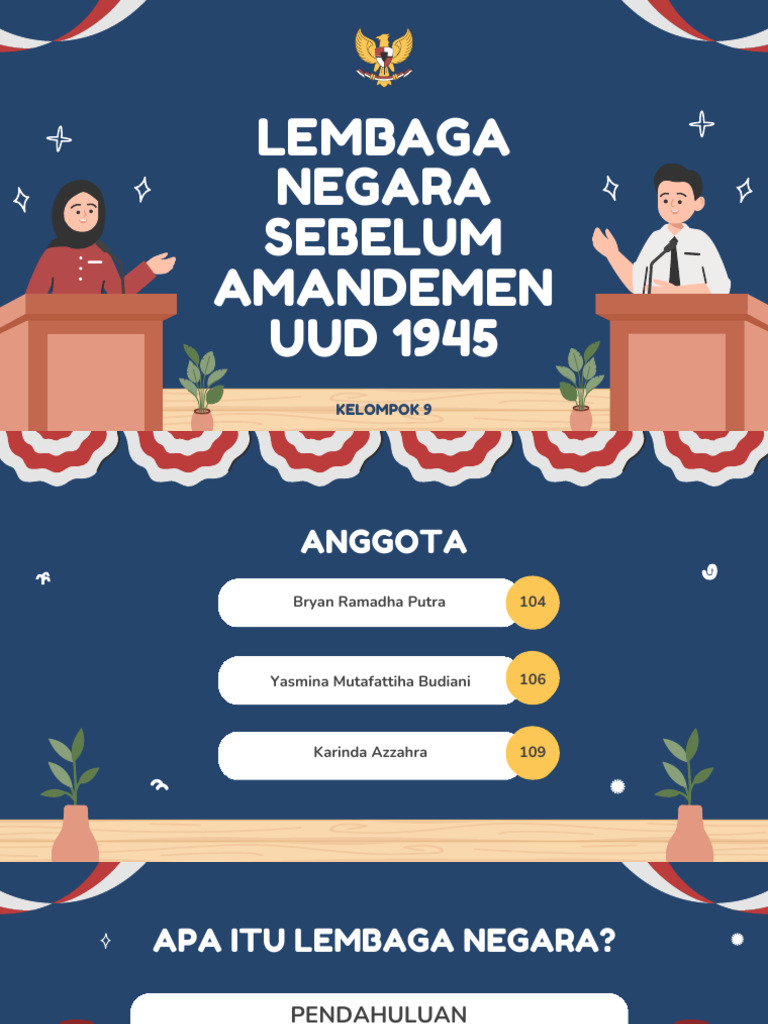 Lembaga Negara Sebelum Amandemen UUD 1945 | PDF