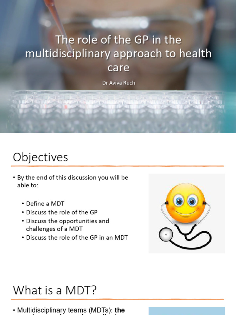 The Role of The GP in The MDT - 2025 | PDF | Health Care | Physical Therapy