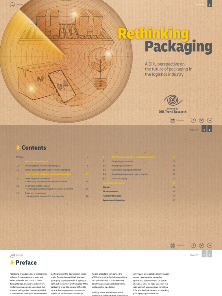 DHL Glo Core Rethinking Packaging Trend Report | PDF | Packaging And ...
