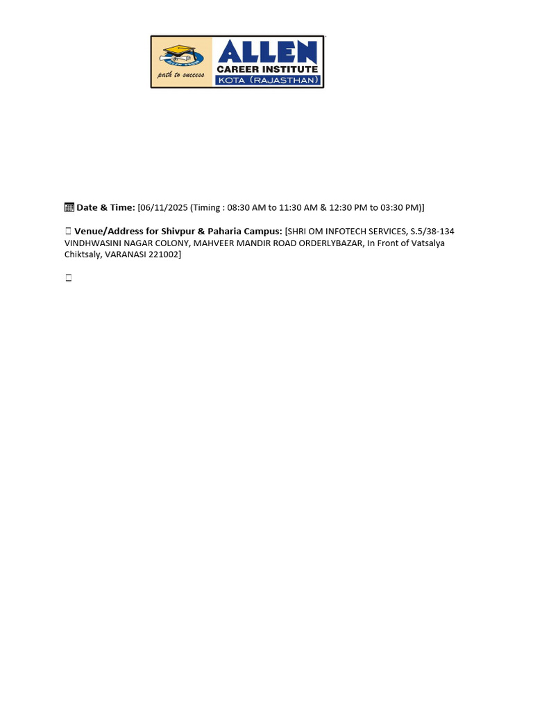 Score-Notice Shivpur | PDF