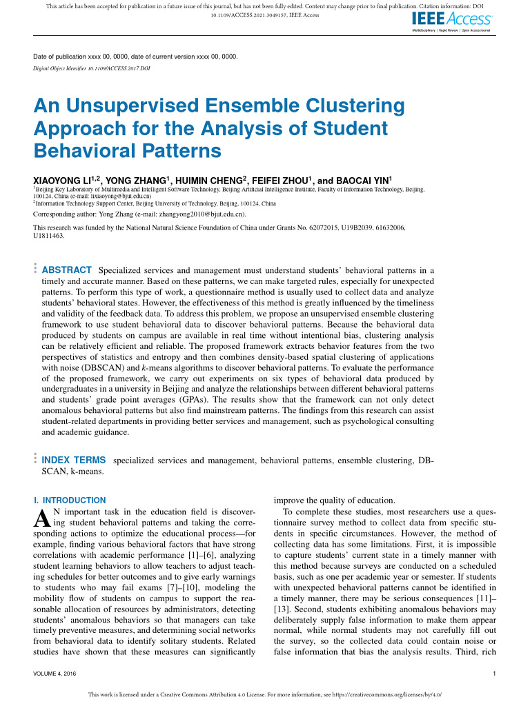 An Unsupervised Ensemble Clustering Approach For T | PDF | Cluster ...