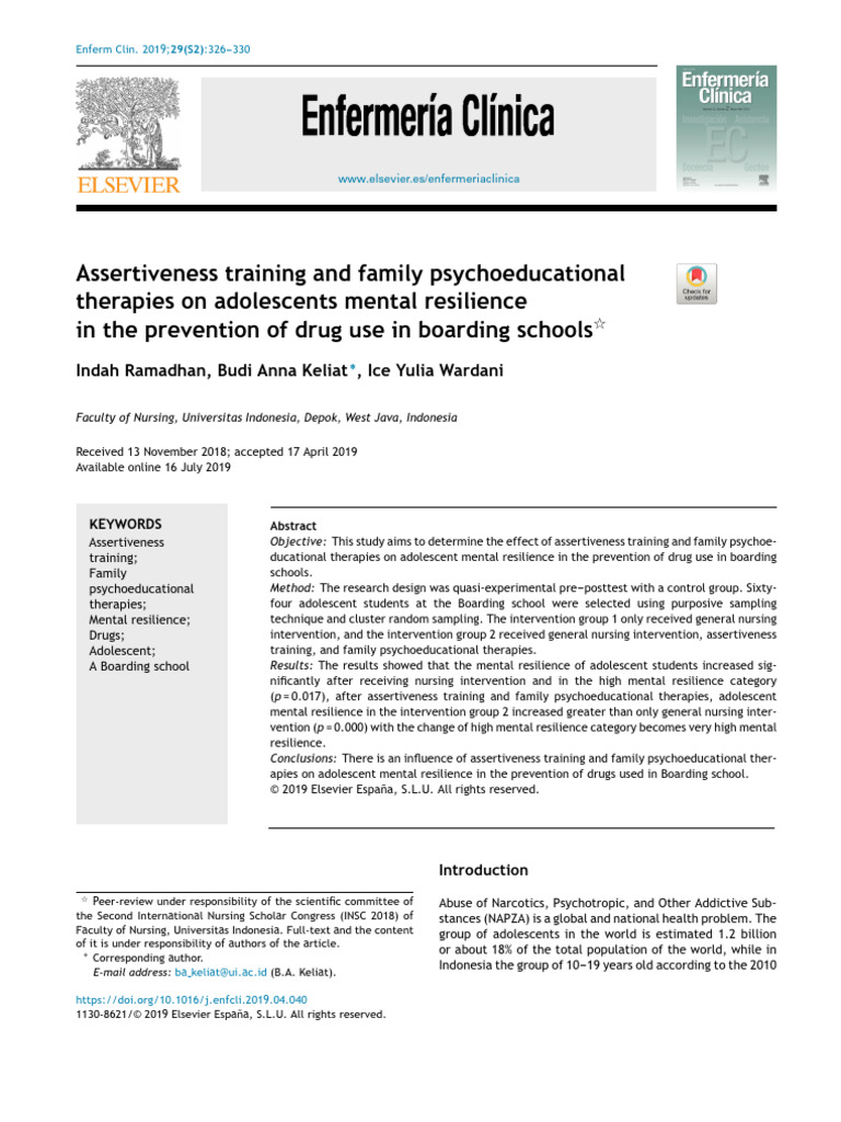 Assertive Training Program UI | PDF | Psychological Resilience | Adolescence