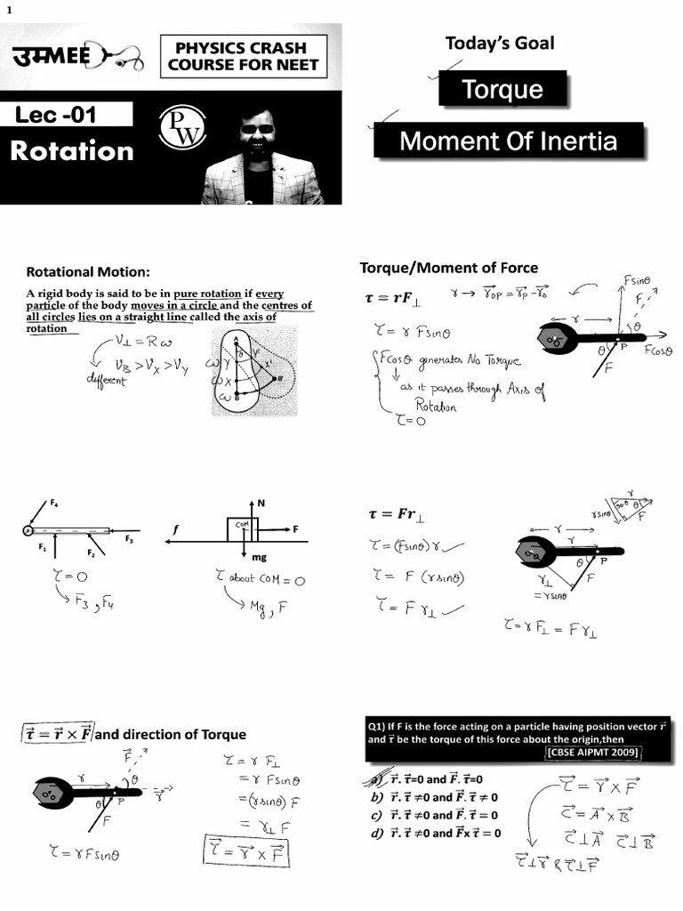 9.rotational Motion | PDF
