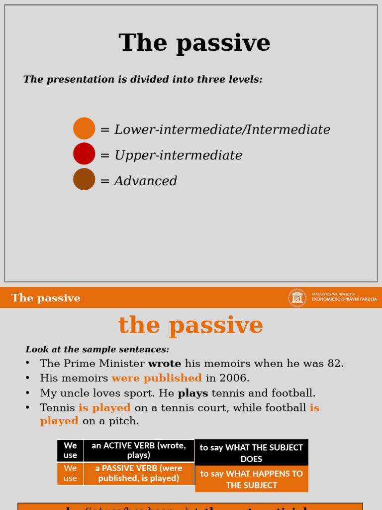 Understanding Passive Voice in English | PDF | Verb | Perfect (Grammar)