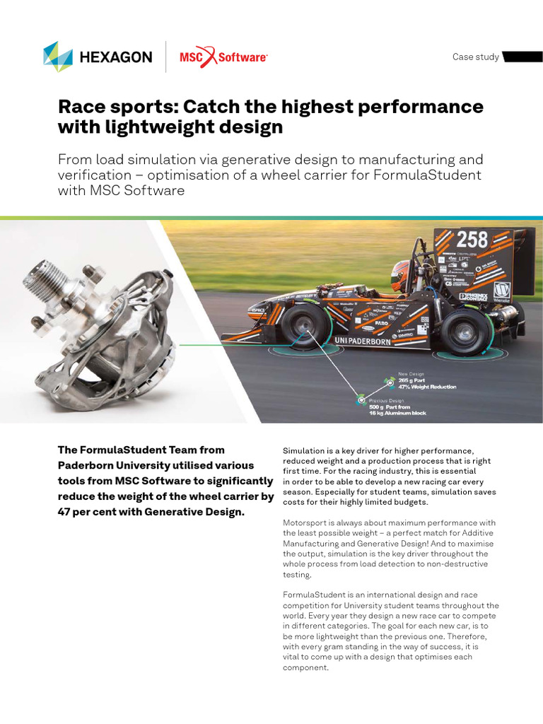 Formula Student Wheel Carrier Optimization | PDF | Computing