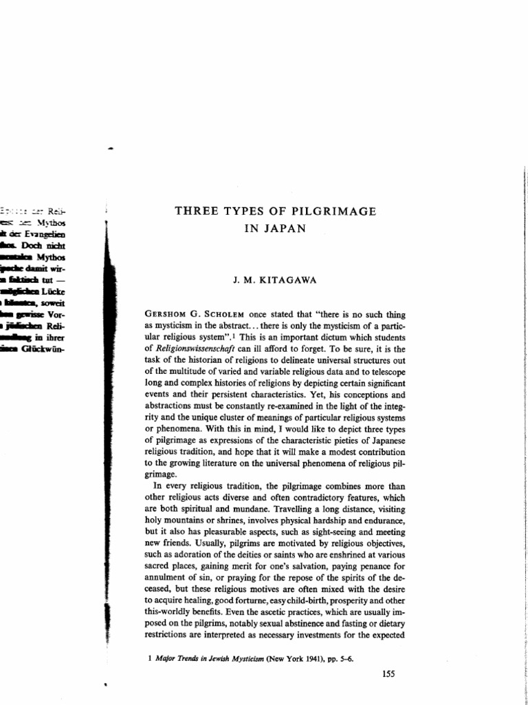 Kitagawa, Three Types of Pilgrimage in Japan | PDF | Shinto | Shrine