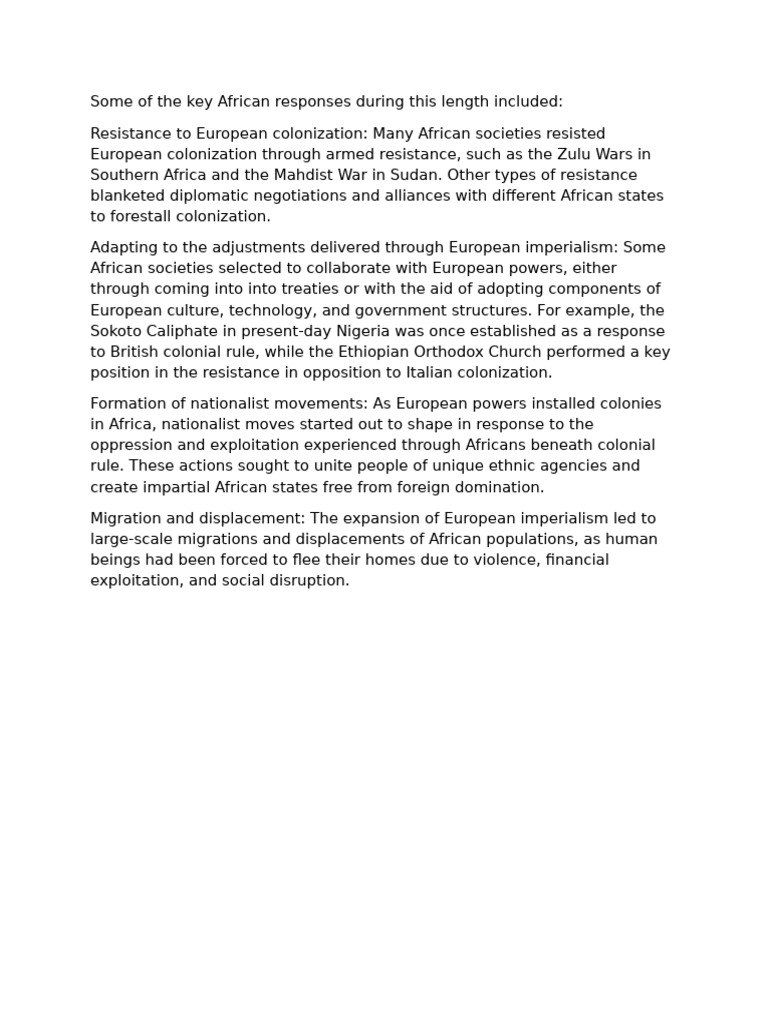 African Responses | PDF