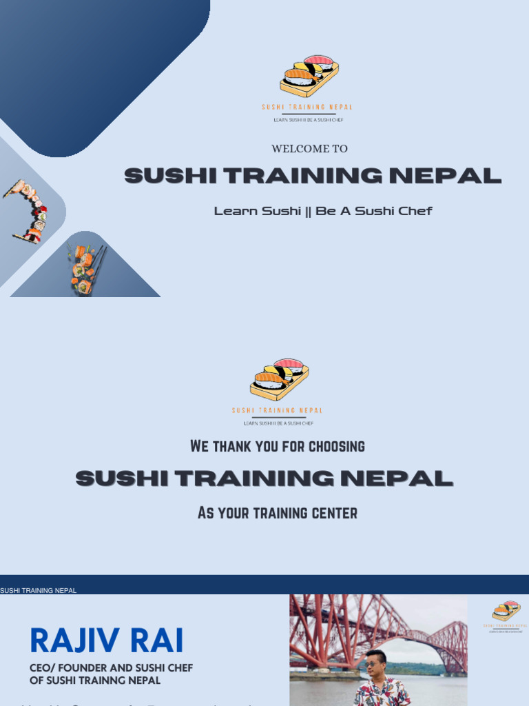 Sushi Chef Training in Nepal | PDF | Sushi | East Asian Cuisine