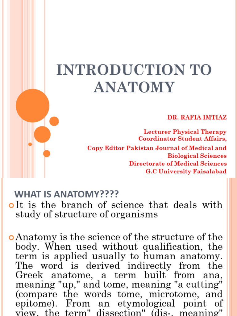 Introduction to Human Anatomy Basics | PDF | Anatomy | Epithelium