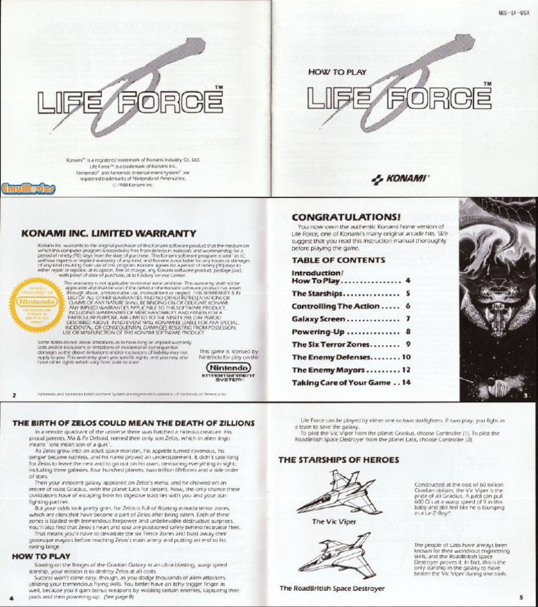 Life Force - Salamander-Manual | PDF