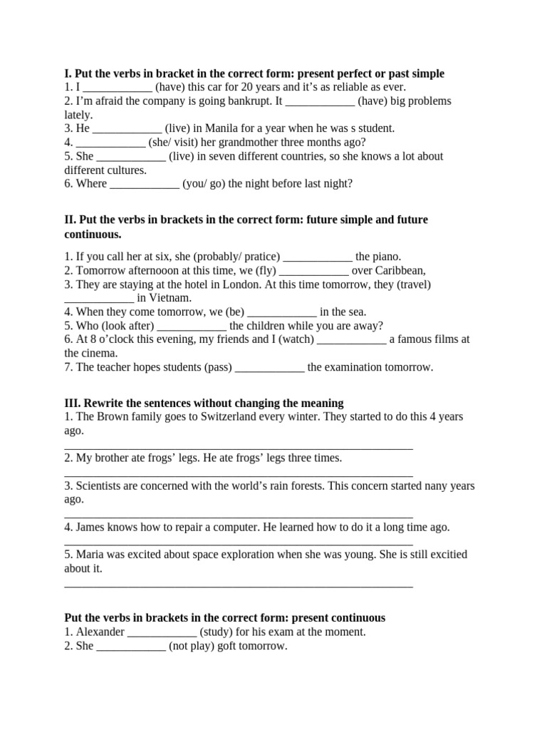 Bai Tap Cong Thuc Lop 7 | PDF