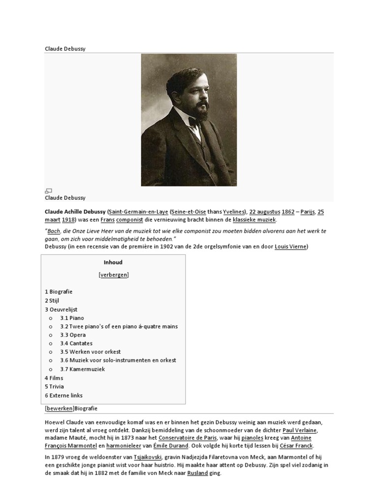 Claude Debussy | PDF